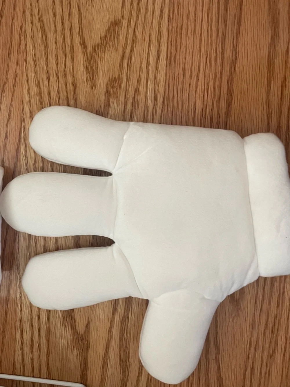 Toys | Plush Cartoon Glove Hand Pillow Pair In White With Black Details ...